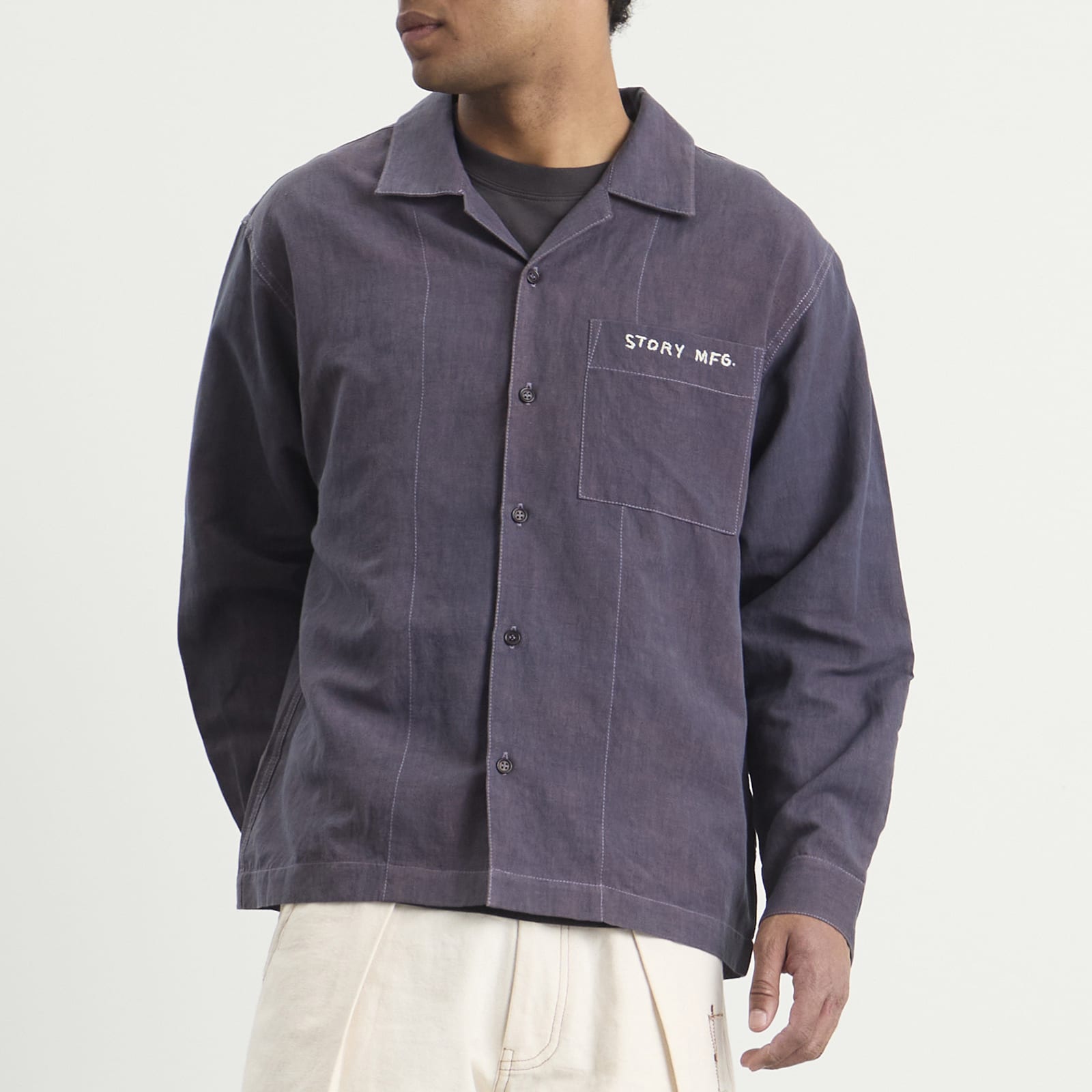 STORY MFG. hand applique greetings long sleeve shirt